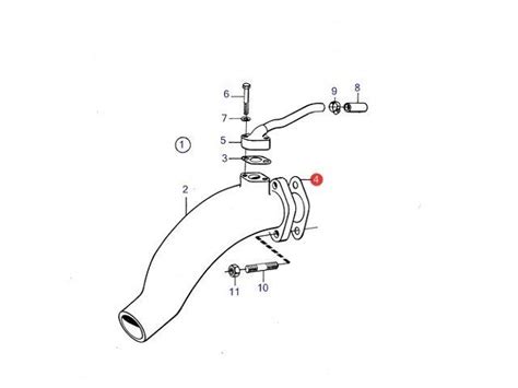 Fyb Marine Volvo Penta Md1 Md2 Md3 Md5 Md11 Md17 Exhaust Elbow