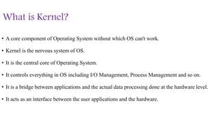 Monolithic Kernel PPT
