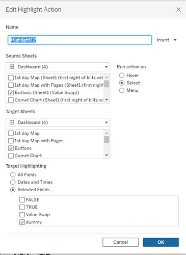 using dynamic zone visibility for show hide buttons the information lab