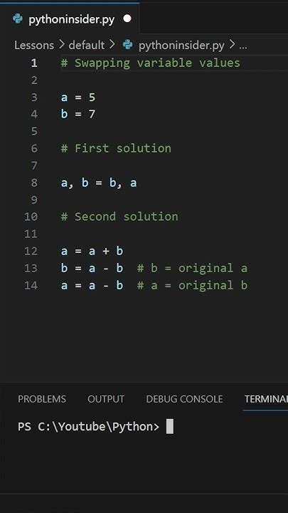 Interview Hack Swapping Variables Without Temp Shorts Python