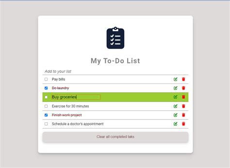 Todo List For Review A Copy Of To Do List Project Created For The Purpose Of Receiving