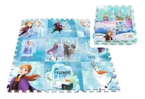 Pack 3 Alfombra Puzzle Goma Eva Frozen Disney Envío Gratis Cuotas Sin Interés