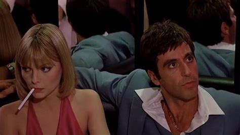 Michelle Pfeiffer And Al Pacino As Elvira Hancock And Tony Montana In