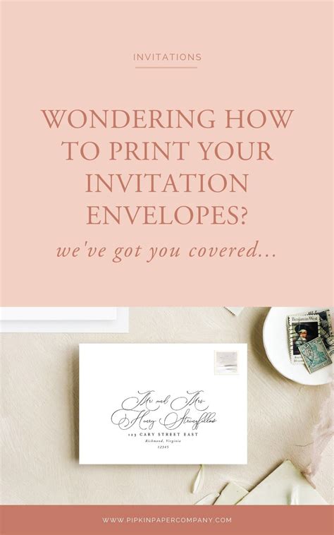 How To Print Envelopes The Easy Way Pipkin Paper Company