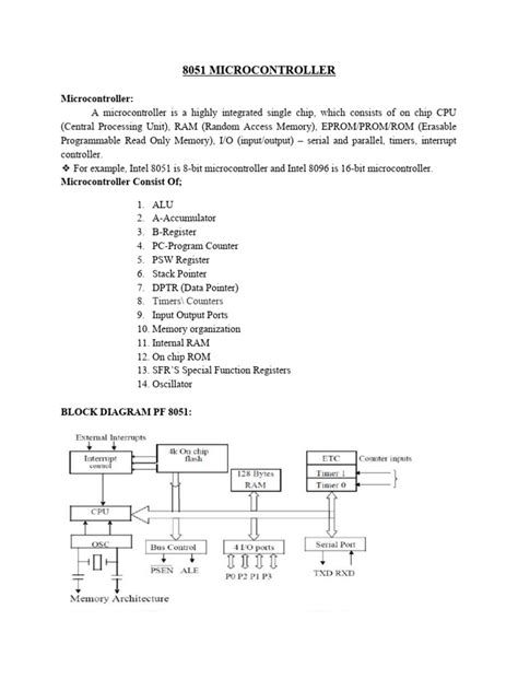test material pdf microcontroller random access memory