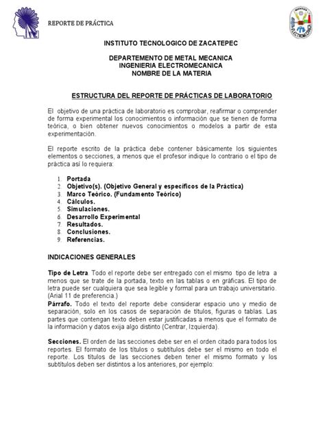 Estructura Del Reporte De Practica Simulación Hoja De Cálculo