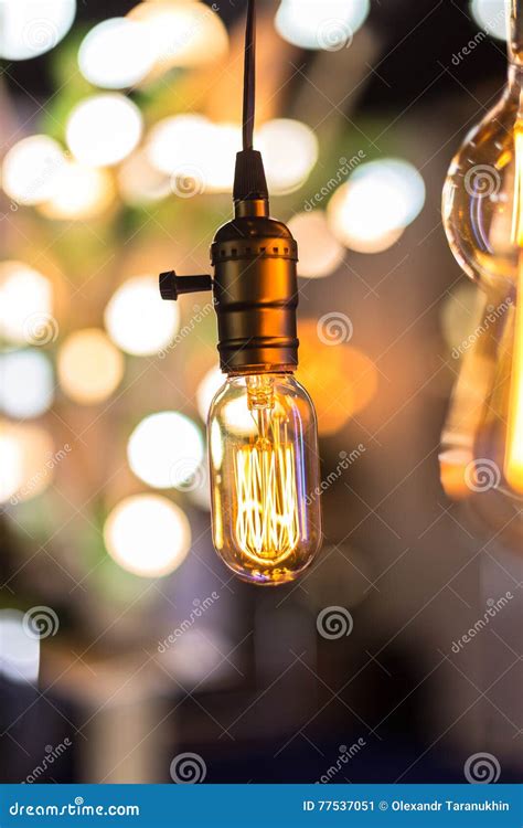 Led Filament Cob Lamp Stock Image Image Of Illuminated 77537051