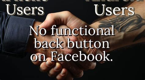 Facebooks Back Button Busted Pocketables