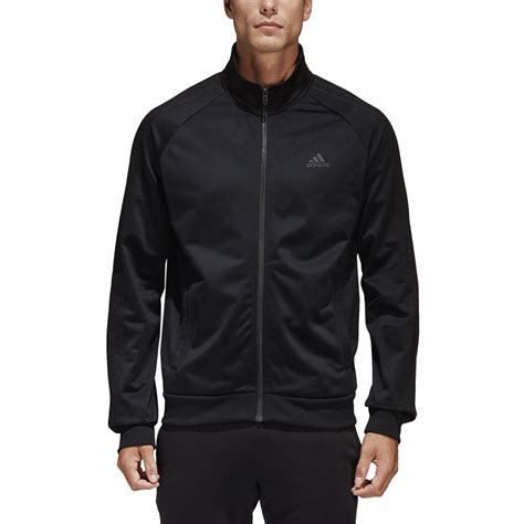 Adidas Essentials 3 Stripe Tricot Track Jacket Mens