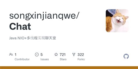 GitHub songxinjianqwe Chat Java NIO 多线程实现聊天室
