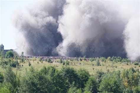 Blasting Of The Skip Mining Tower Of The Lazy Coal Mine Stock Image Image Of Scenic Coal