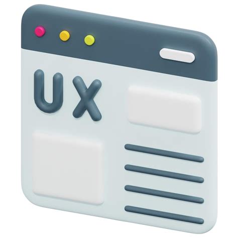 premium psd ux 3d render icon illustration