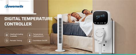 Dewenwils Digital Temperature Controller Heavy Duty 15a 1800w Thermostat Outlet
