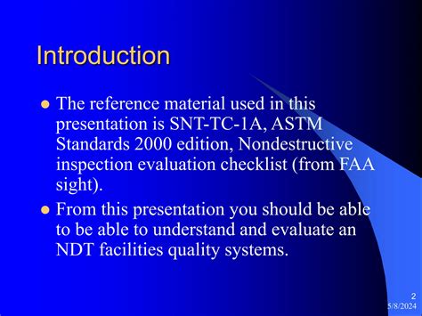 Non Destructive Testing Evaluation Auditor Ndt Training Ppt