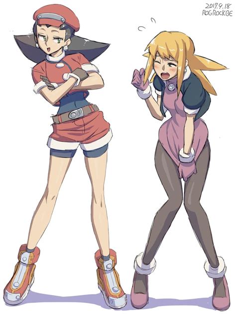 Roll Caskett And Tron Bonne Mega Man And 1 More Drawn By Rog Rockbe
