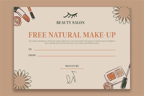 Makeup Artist Certificate Template Certificate Makeup Artist Education