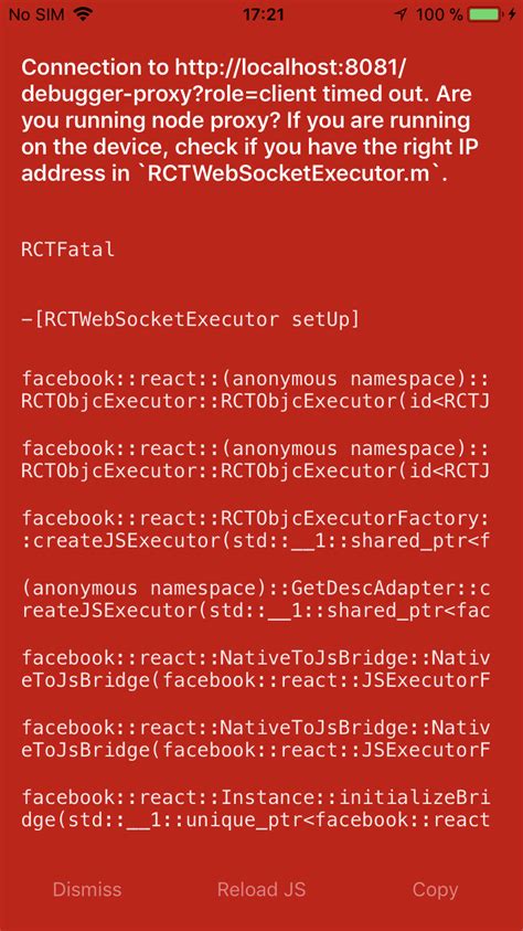 Remote Js Debugger Option Gives Connection Timed Out On Real Device Ios · Issue 18629