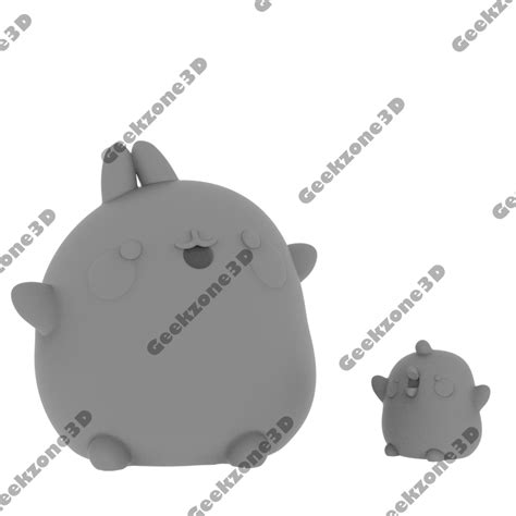 3d File Molang And Piu Piu Korean Cute Animation Kawai・3d Print Model