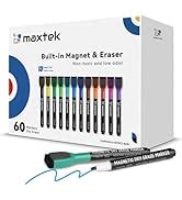 Amazon Com Maxtek Dry Erase Markers Chisel Tip Low Odor Count Vibrant Colors Whiteboard