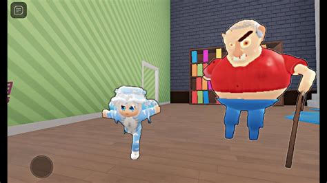 Escape Evil Grandpa Scary Obby Youtube