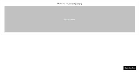 React Images Upload Demo Forked Codesandbox