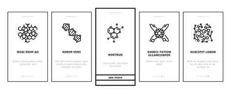 Molecular Science Chemistry Atom Onboarding Icons Set Vector 21228855 Vector Art At Vecteezy