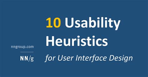 10 heuristics for user interface design article by jakob nielsen