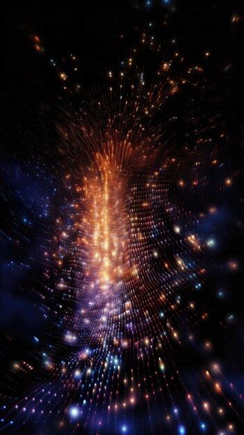 Premium Photo Binary Code Galaxy Wallpaper For The Phone
