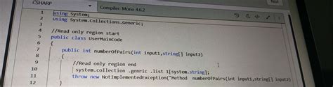 CSHARP Next 1 Using System Compiler Mono 462 StudyX