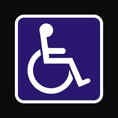 สติกเกอร์ติดรถยนต์ สัญลักษณ์ คนพิการ สติกเกอร์ Pvc กันน้ำ ขนาด 8 X 8 Cm ราคา 10 บาท Th