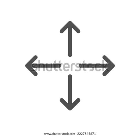 Arrow Icon Outline Linear Symbol Stock Illustration 2227845671 Shutterstock