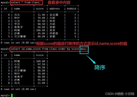 Mysql高级sql语句（开端）mysql 70