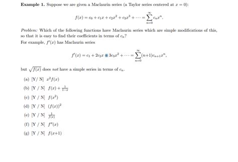 Solved By An EXPERT X 0 F X C0 C1x C2x2 C3x3 Cdots N 0cnxnProblem Chegg Com