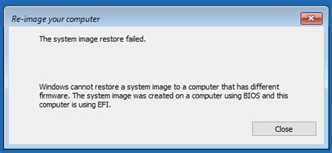 Fixed Windows Cannot Restore A System Image To A Computer That Has Different Firmware EaseUS