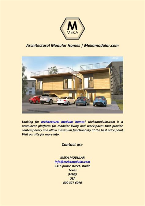 PPT Architectural Modular Homes Mekamodular PowerPoint Presentation ID