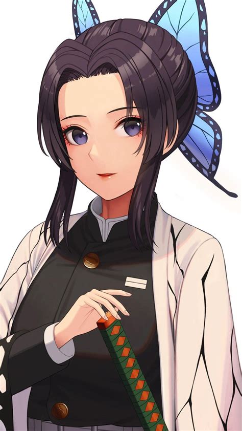 Shinubo Kochou Shinobu Kochou With Hair Down Girl Kny Kny Oc