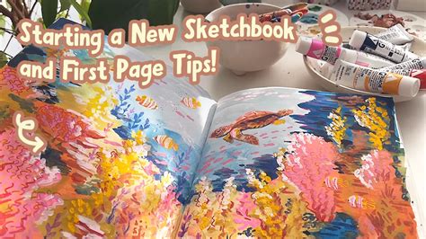 How To Get Over The Fear Of Starting A New Sketchbook 🧡 🎨 📓📔