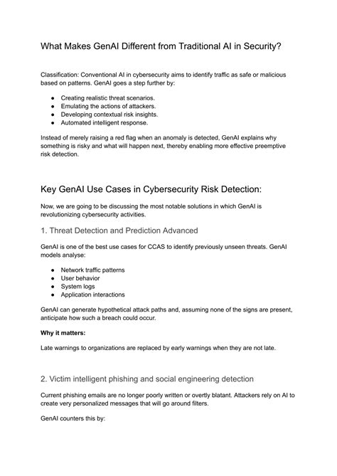 Ppt The Role Of Genai In Modern Cybersecurity Risk Management
