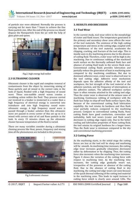 Survey On Nano Cutting Fluids In Metal Cutting Application Pdf