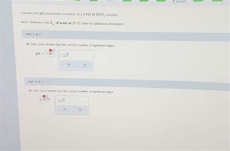 [solved] Q102 Calculate The Ph And Percent Ionization
