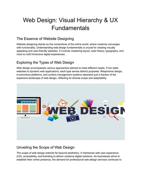Ppt Web Design Visual Hierarchy And Ux Fundamentals Powerpoint