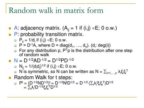 Ppt Random Walk On Graphs And Its Algorithmic Applications Powerpoint