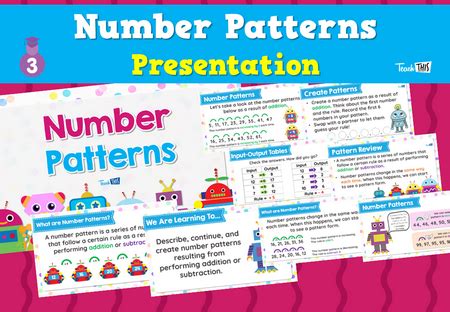 Number Patterns Presentation Teacher Resources And Classroom Games