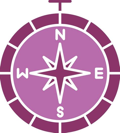 Compass Glyph Two Colour Icon 37715081 Vector Art At Vecteezy