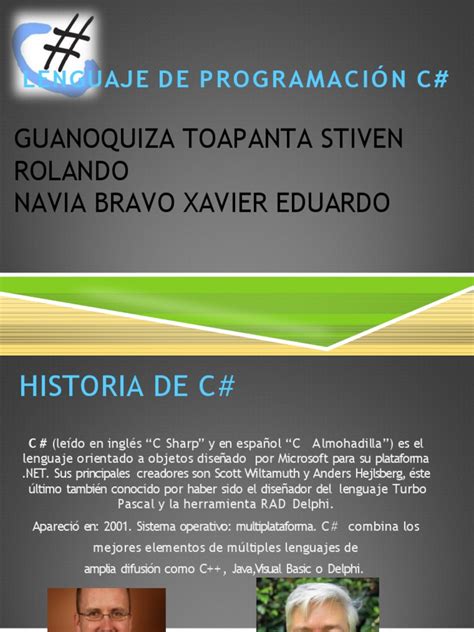 Diapositva C Pdf C Sharp Lenguaje De Programación Objeto
