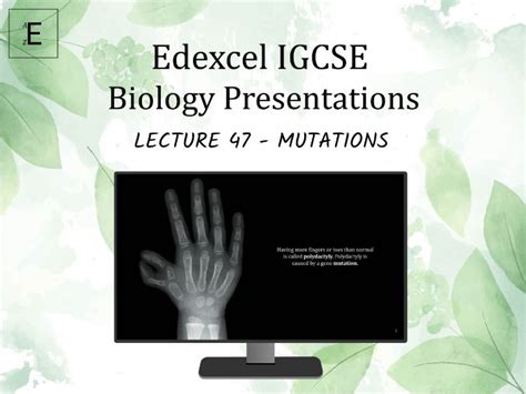 Edexcel Igcse Biology Lecture 47 Mutations Teaching Resources