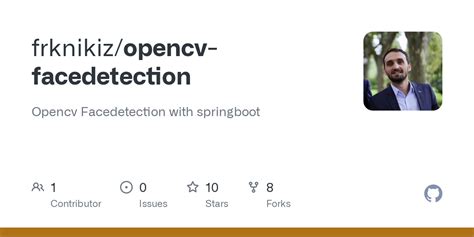 GitHub Frknikiz Opencv Facedetection Opencv Facedetection With Springboot