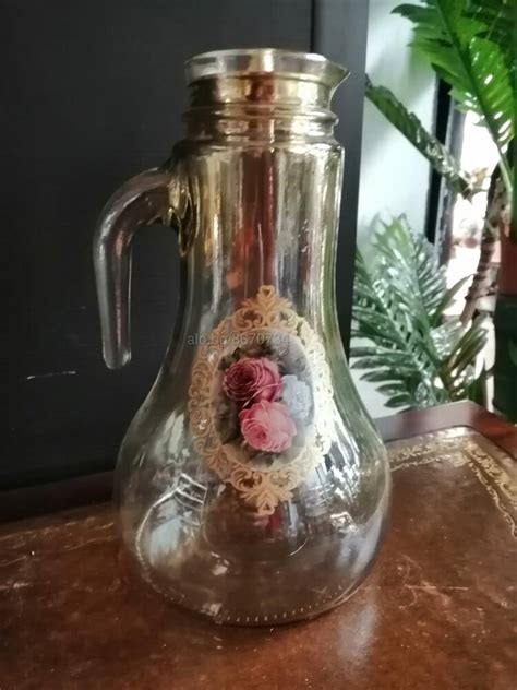 Декоративна стъклена кана Съдове Сервизи Прибори Шумен