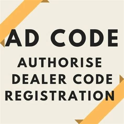 Ad Code Registration Service In New Delhi Id 2850407084388