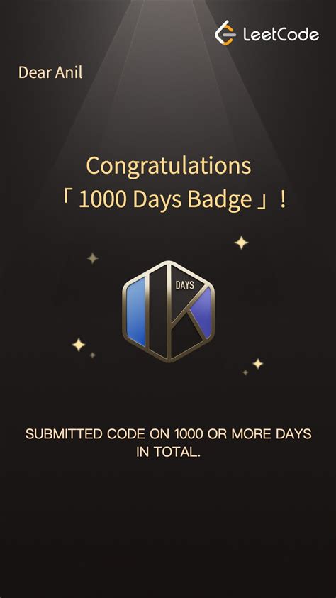 Anil Kumar On Linkedin Leetcode Consistency Achievement Codingjourney Thankyouand 14